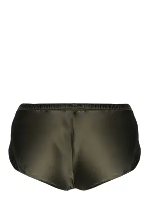 MAISON CLOSE Maison Close Elasticated Silk Shorts Green