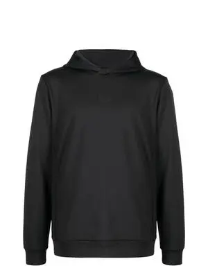 Castore Logo-print Long-sleeve Hoodie - Black