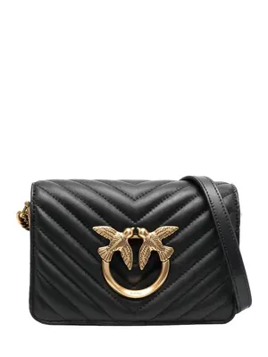 Pinko Mini Click Love Bag - Black