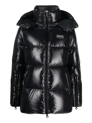 Duvetica Belted Puffer Jacket - Black