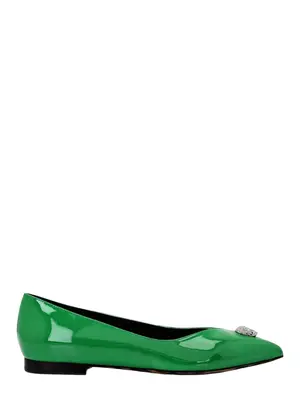 Philipp Plein Skull-charm Ballerina Shoes - Green