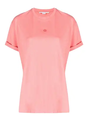 Stella McCartney Star-embroidered T-shirt - Pink