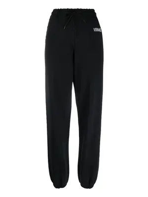 Versace Logo-print Track Pants - Black