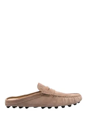 TOD'S Gommino Bubble Suede Mules - Neutrals