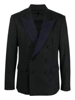 Karl Lagerfeld Double-breasted Blazer - Black