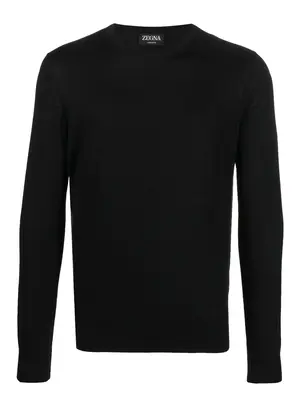 ZEGNA Zegna Crew-Neck Cashmere-Silk Jumper