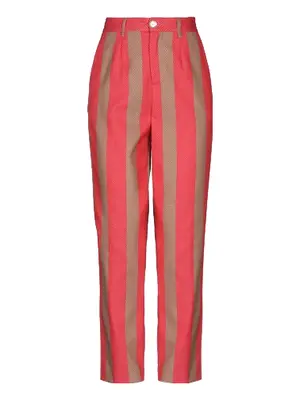 MANILA GRACE MANILA GRACE Striped Straight-Leg Pants Garnet
