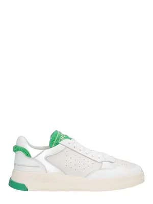 GHOUD VENICE Leather And Bouclé Sneakers - White