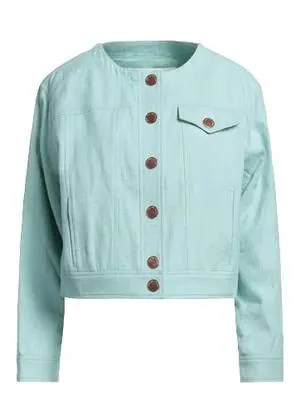 See By Chloé Casual Cotton-linen Jacket - Blue