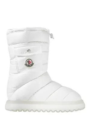 Moncler Gaia Quilted Boots - White