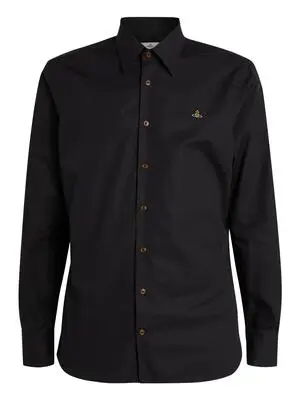 VIVIENNE WESTWOOD Long-sleeved Orb Shirt Black