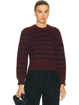 BOTTEGA VENETA Bottega Veneta Striped Rib Knit Sweater