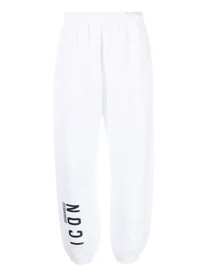 Dsquared2 Icon Logo Jersey Track Pants - White