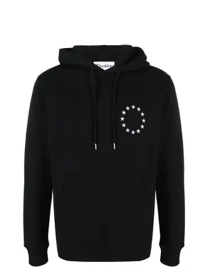 ÉTUDES STUDIO Logo-print Long-sleeve Hoodie - Black