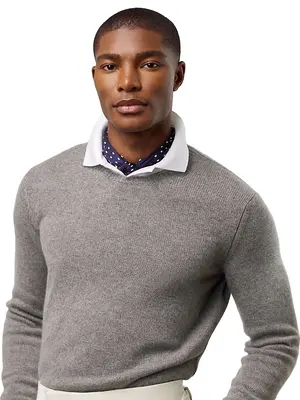Ralph Lauren Cashmere Crewneck Sweater - Light Grey Heather