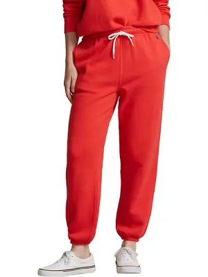 Ralph Lauren Ralph Lauren Fleece Athletic Pant Bright Hibiscus