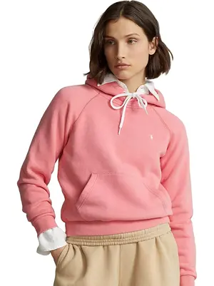 Ralph Lauren Ralph Lauren Shrunken Fit Fleece Hoodie Dolce Pink