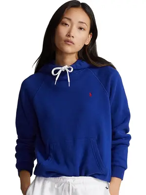 Ralph Lauren Ralph Lauren Shrunken Fit Fleece Hoodie Sporting Royal
