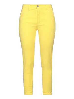 BOUTIQUE DE LA FEMME Gabardine Chinos - Yellow