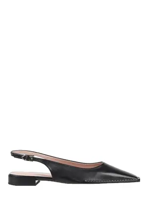 TOD'S TOD'S Leather Slingback Ballet Flats Black