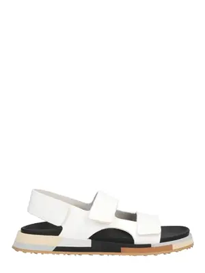 GHOUD VENICE Leather Ankle Strap Sandals - White