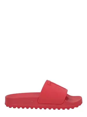 TOD'S Rubber Slides Red