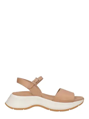 Hogan Leather Sandals Sand
