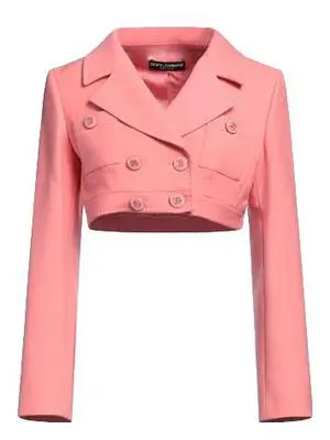 Dolce & Gabbana Virgin Wool Blazer - Salmon Pink