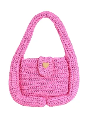 MARCO RAMBALDI Knitted Hobo Bag - Pink