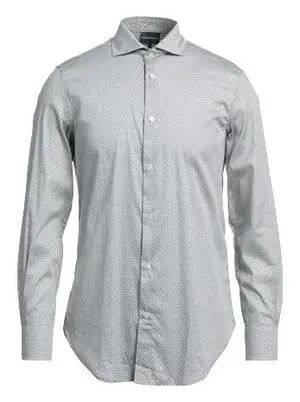Emporio Armani Shirt Charcoal Size Cotton, Elastane - Grey