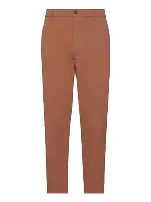Brian Dales Man Pants Rust Size 31 Cotton, Elastane Red