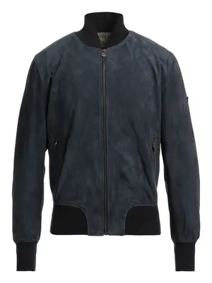 MATCHLESS Suede Bomber Jacket Midnight Blue
