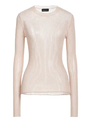 ROBERTO COLLINA ROBERTO COLLINA Knitted Lamé Sweater Blush