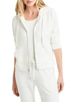 Splendid Zip-up Hoodie - White