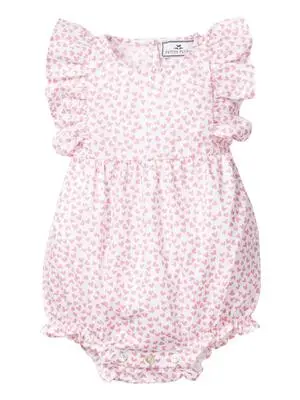 PETITE PLUME Heart Print Romper - Pink