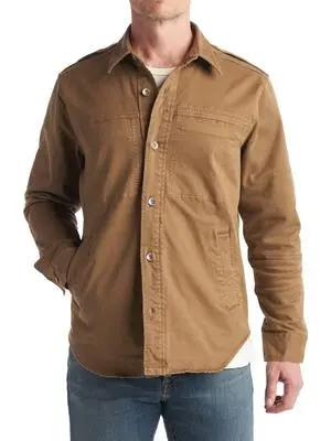 ROAN Orion Midcentury Twill Shirt Jacket - Umber