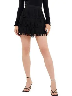 Endless Rose Endless Rose Faux Suede Mini Skirt Jet Black