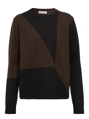 JIL SANDER Intarsia Virgin Wool Sweater - Multicoloured