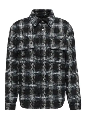 Amiri Checked Overshirt - Black