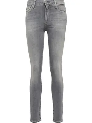 7 FOR ALL MANKIND 7 For All Mankind Slim Illusion Mid-Rise Skinny Jeans