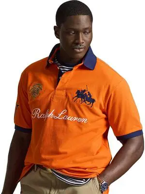 Ralph Lauren Crest Mesh Polo Shirt - Sailing Orange