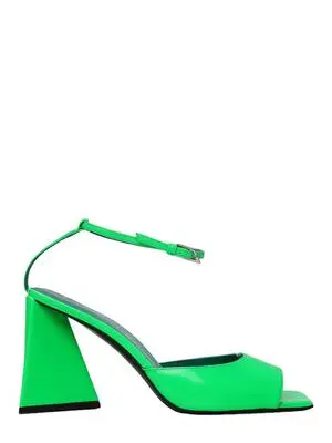 Attico Piper 85mm Sandals - Fluorescent Emerald