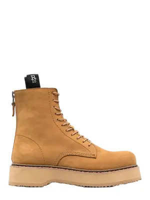 R13 R13 Suede Combat Boots