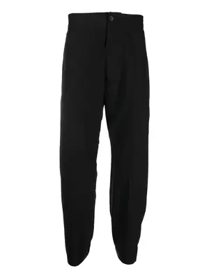 Dsquared2 Logo-tape Tapered Trousers - Black