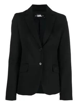 KARL LAGERFELD Fitted Blazer With Embroidered Logo