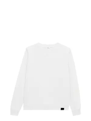 COURREGES Embroidered-logo Cotton Sweatshirt - White