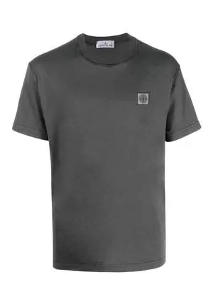STONE ISLAND Compass-patch Cotton T-shirt