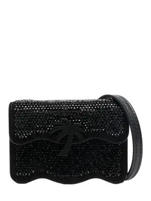 Palm Angels Palm Beach Micro Party Crossbody Bag - Black