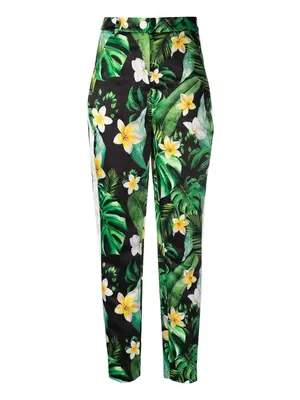 Philipp Plein High-waisted Trousers - Green