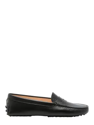 TOD'S Leather Gommino Driving Shoes - Black